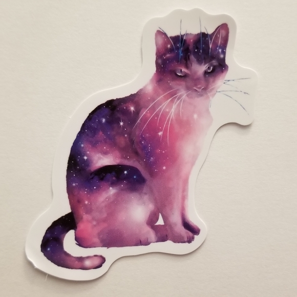 Design | 110 Night Sky Cat Sticker | Poshmark